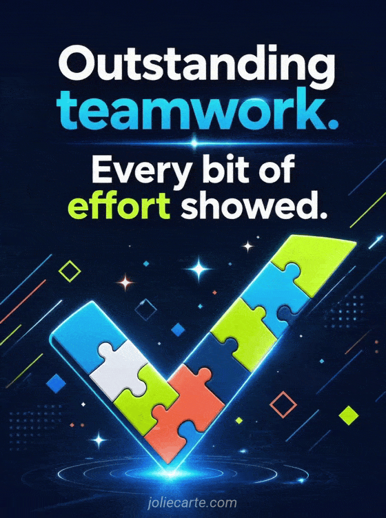 good work team gif - Free image 🤝 - JolieCarte
