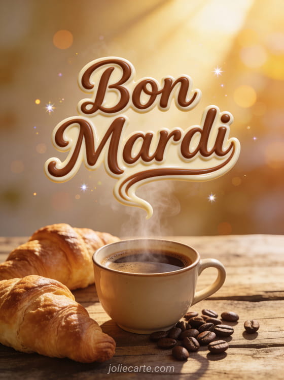  Caf Bon Mardi Ensoleill Image Gratuite JolieCarte