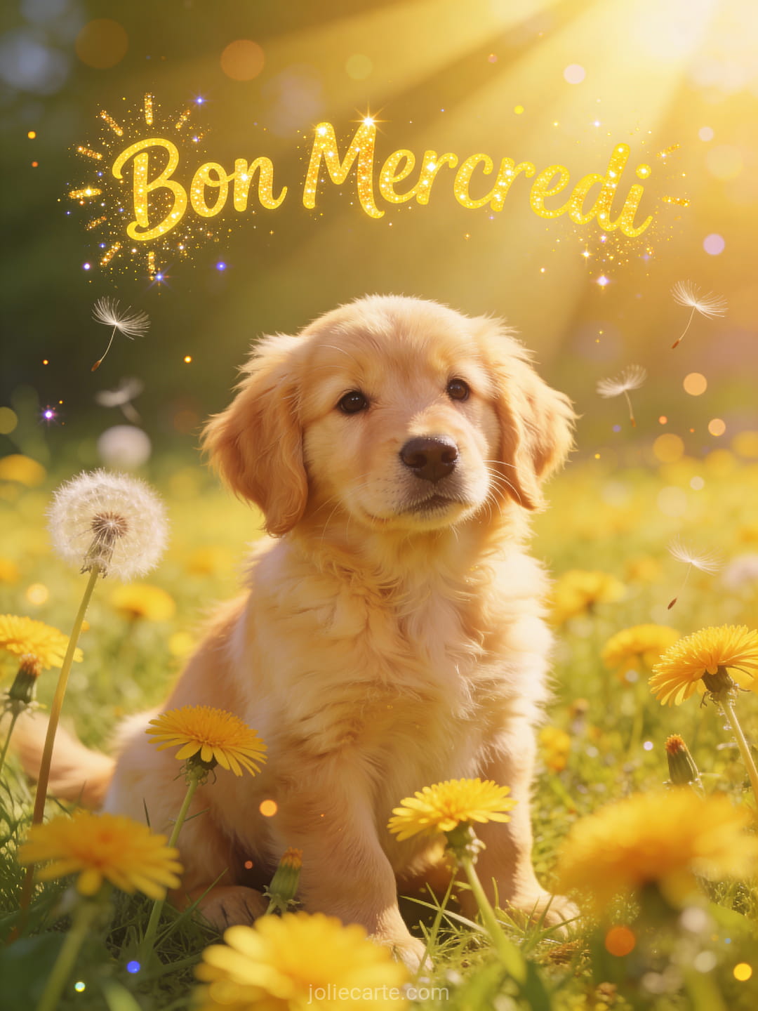 🐕 Emoji bon mercredi - Carte joyeuse gratuite - JolieCarte
