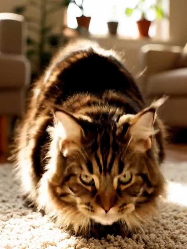 Remerciement carte de voeux - chat mignon qui dit merci 🐱 - JolieCarte