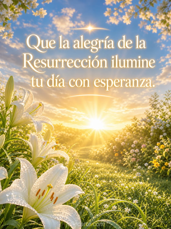 feliz domingo de resurrección - Imagen gratis ️ - JolieCarte
