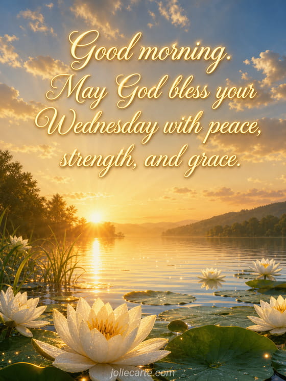 good morning wednesday god images whatsapp - Free 🙏 - JolieCarte