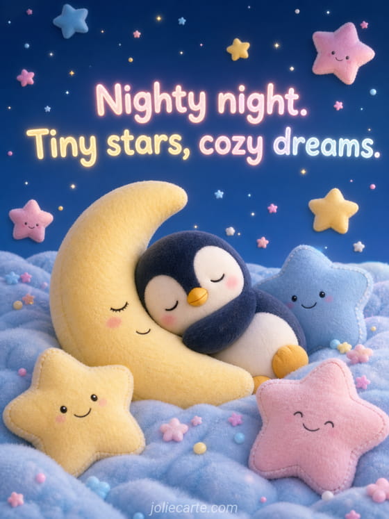 simple cute good night images - Free 🌟 - JolieCarte
