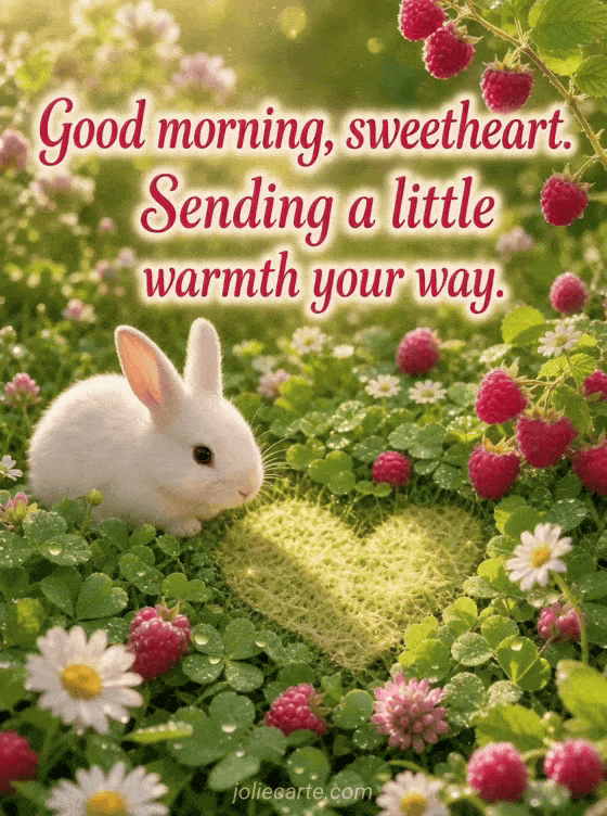 good morning heart - Free card 💖 - JolieCarte