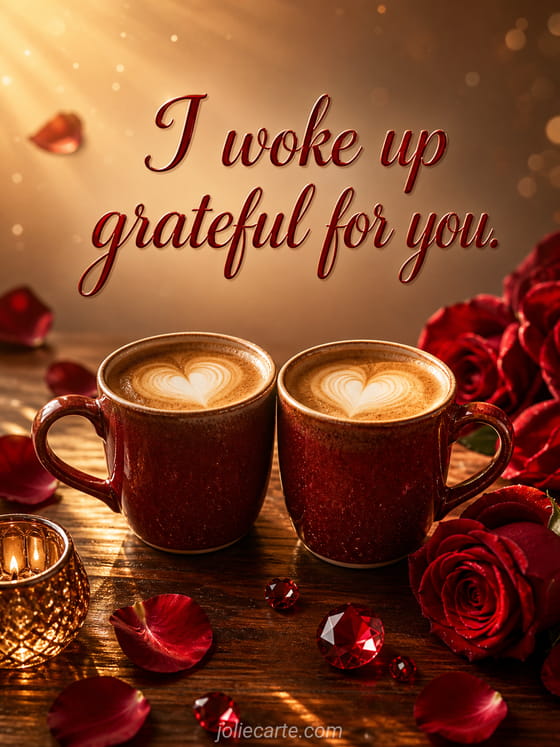 good morning romantic - Free card 💖 - JolieCarte