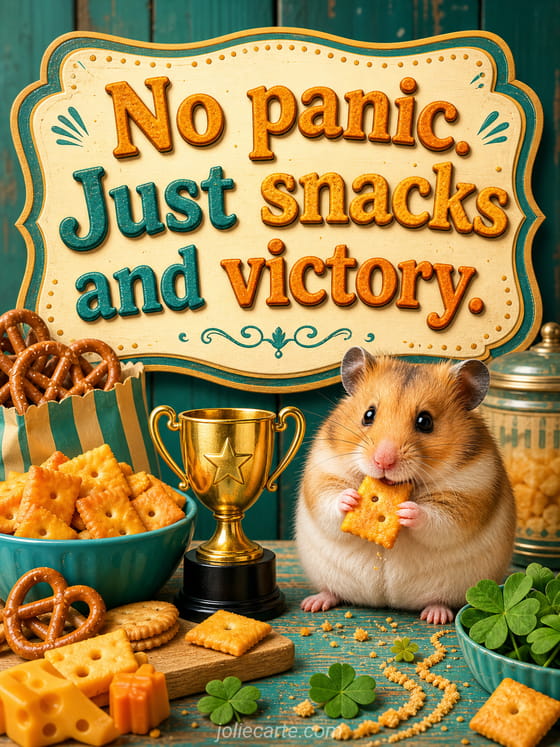 funny good luck card - Free card 🤣 - JolieCarte