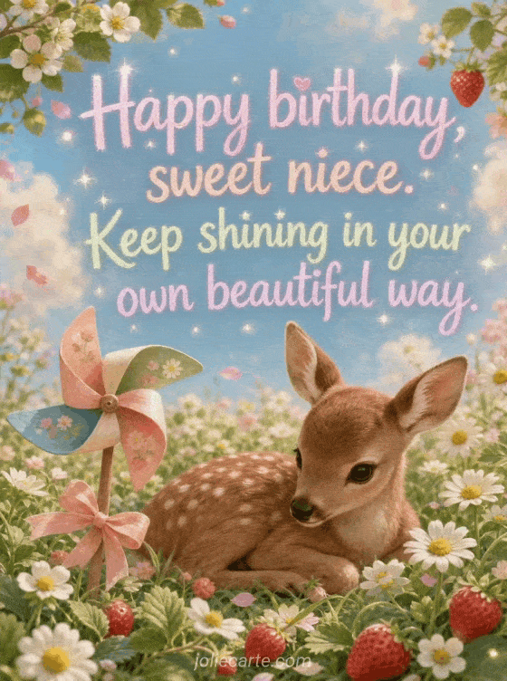 Happy birthday niece gifs - Free animated 🎉 - JolieCarte