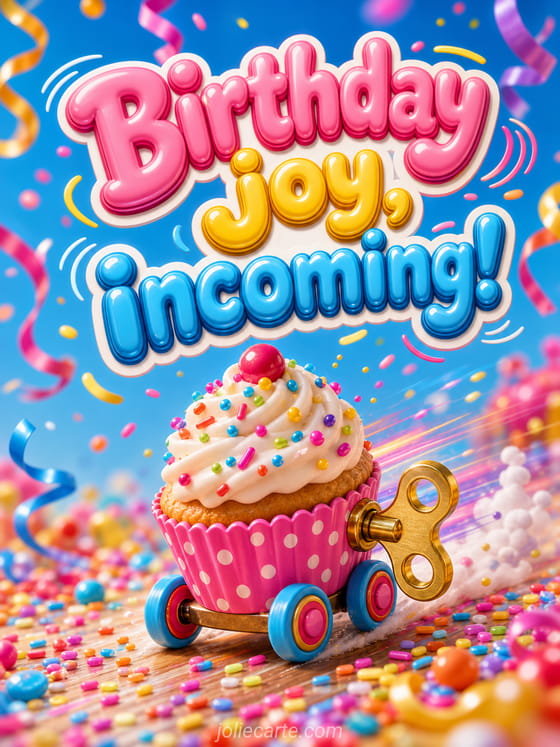 Birthday animated gif - Free card 🎈 - JolieCarte
