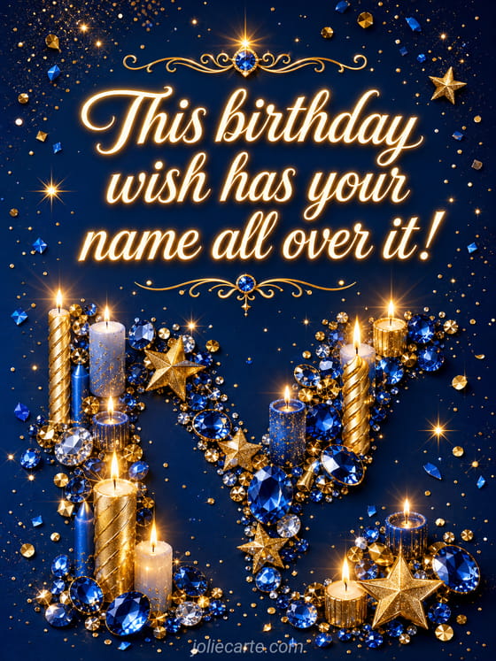 birthday gif with name and photo edit 🎉 - JolieCarte