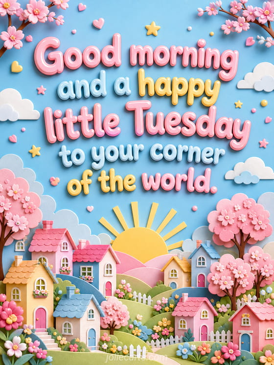 good morning happy tuesday - Free image 🌸 - JolieCarte