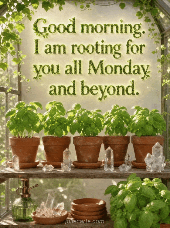 good morning monday message - Free card 💌 - JolieCarte