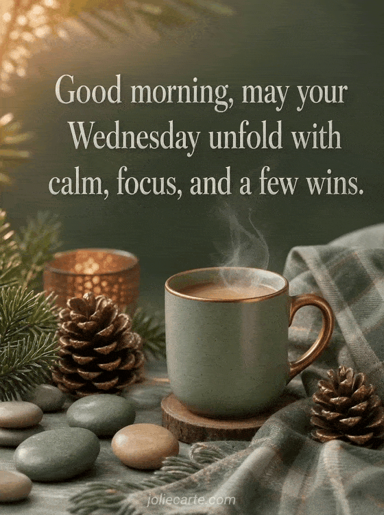 wednesday good morning wishes - Free image 🌿 - JolieCarte