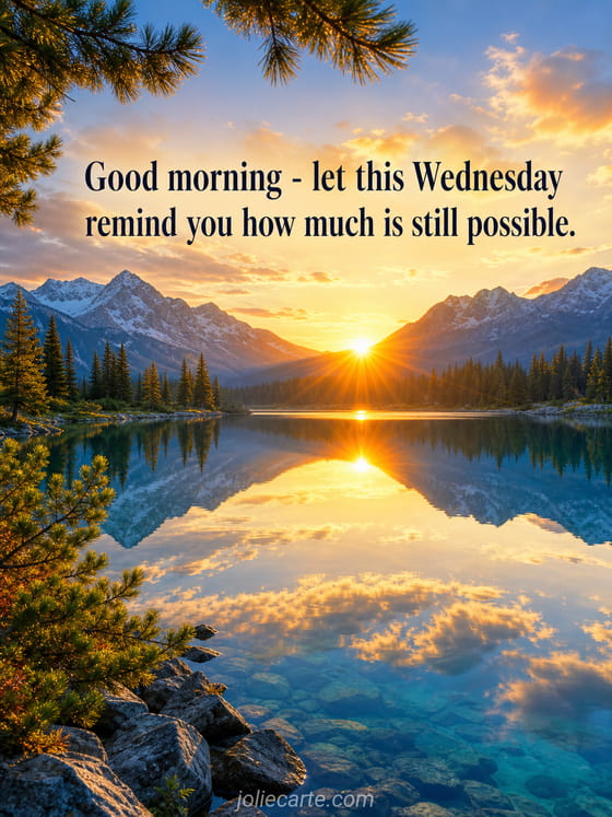 good morning wednesday inspirational quotes - Free 🌟 - JolieCarte