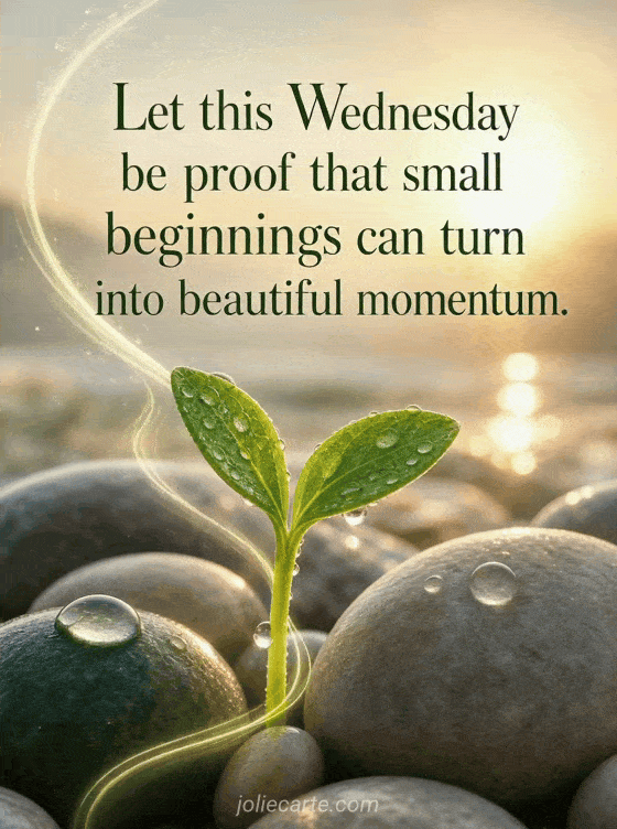 inspirational happy wednesday images 🌿 - JolieCarte