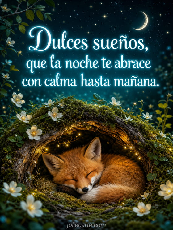 buenas noches dulces sueños WhatsApp - Imagen gratis 🌙 - JolieCarte