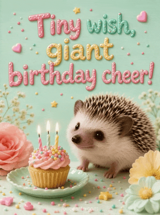 small happy birthday - Free card 🎂 - JolieCarte