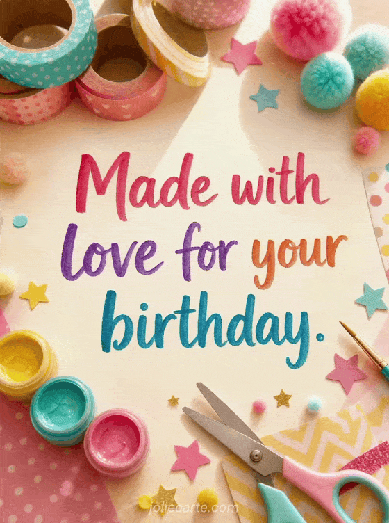 how to make a birthday card - Free card ️ - JolieCarte