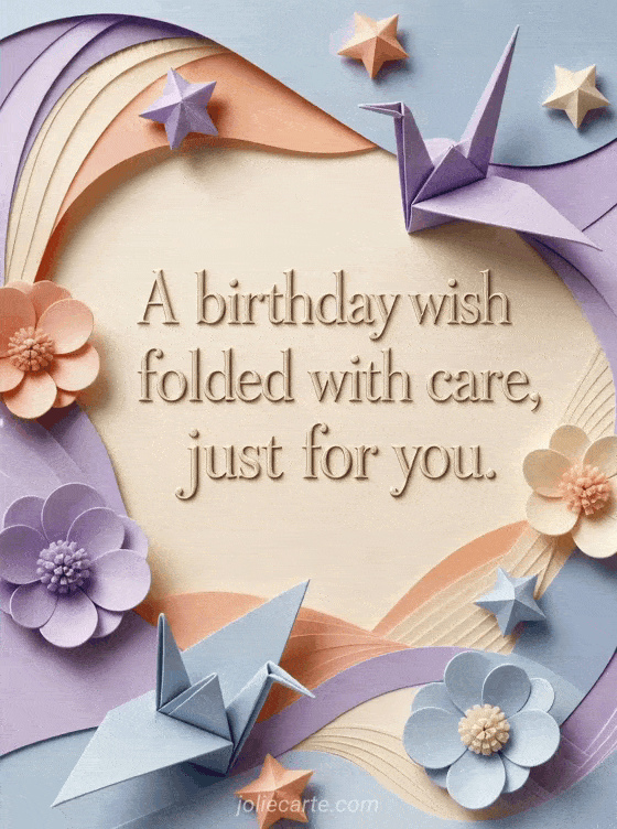 paper birthday cards - free card 💌 - JolieCarte