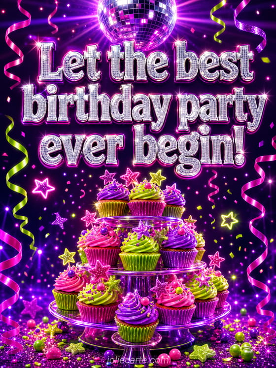 best birthday party ever - Free card 🎉 - JolieCarte