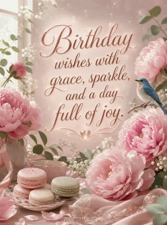 happy birthday for a lady images - Free 🌷 - JolieCarte