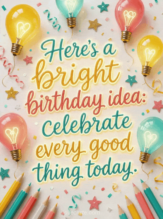 happy birthday ideas cards - Free card 💡 - JolieCarte
