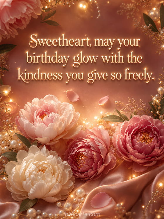 happy birthday to the sweetest lady - Free card 💐 - JolieCarte