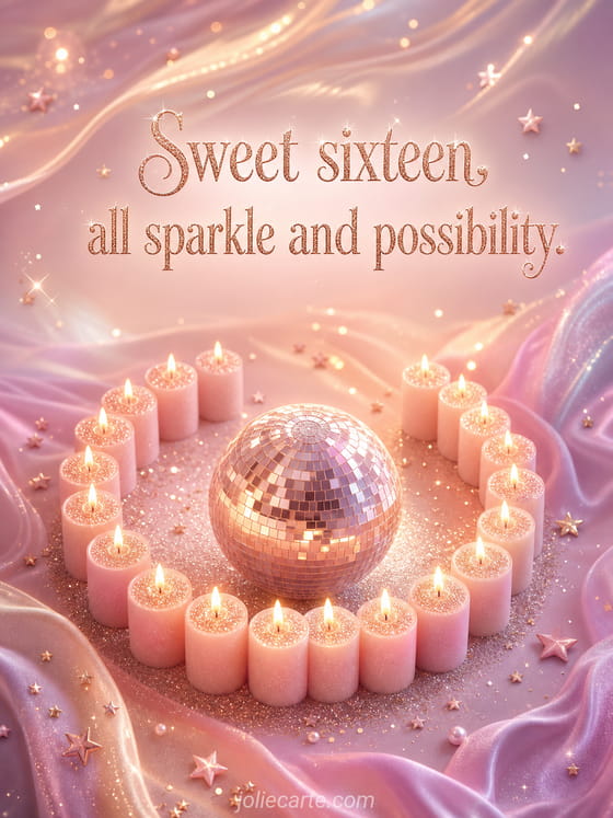 sweet 16 images and quotes - Free card 🌸 - JolieCarte