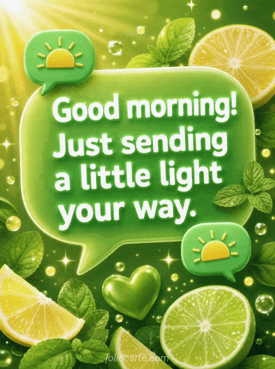 good morning whatsapp - Free card 💛 - JolieCarte