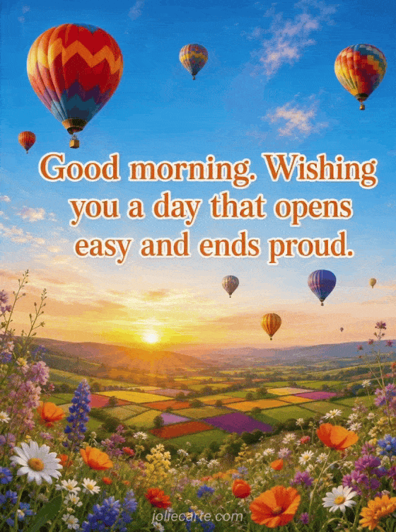 good morning best wishes - Free card 🌟 - JolieCarte