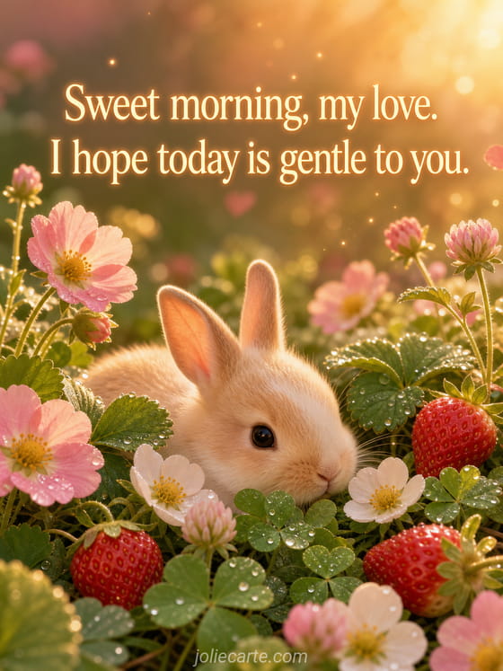 sweet good morning to my love - Free image 🍯 - JolieCarte