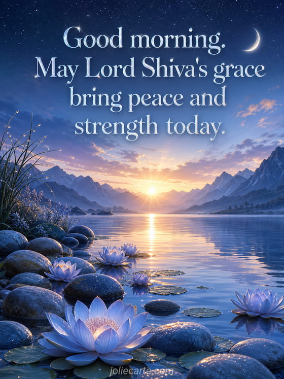 lord shiva good morning images - Free image 🕉️ - JolieCarte
