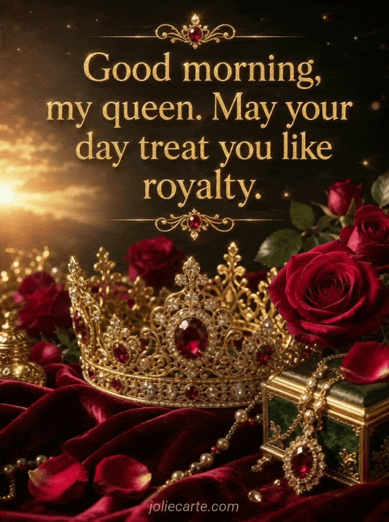 good morning my queen - Free card 👑 - JolieCarte