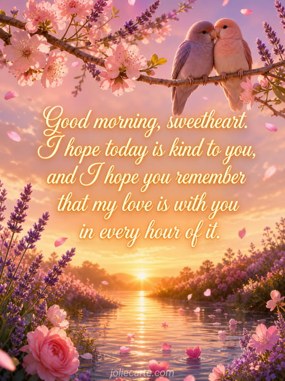 long good morning message for my love - Free 💌 - JolieCarte