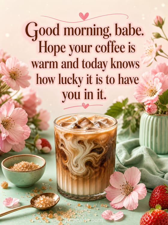 good morning message for my girlfriend - Free card 💖 - JolieCarte