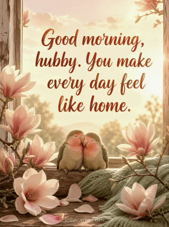good morning hubby - Free card 💑 - JolieCarte