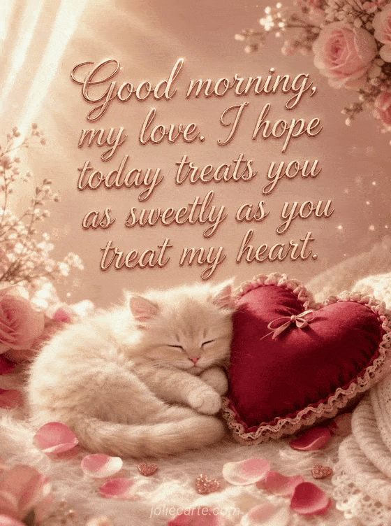 good morning images for love - Free card 💗 - JolieCarte