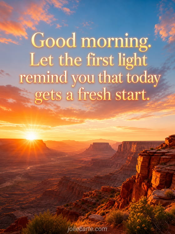 sunrise good morning images - Free image 🌅 - JolieCarte