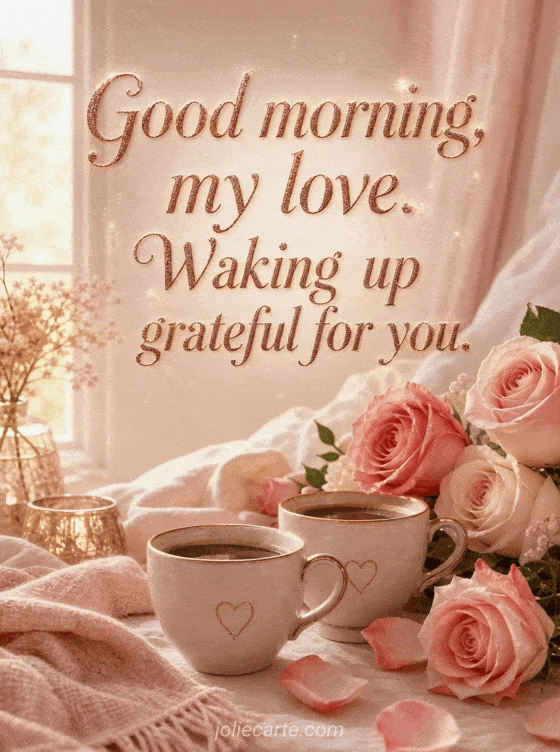 good morning images for wife - Free image 💕 - JolieCarte