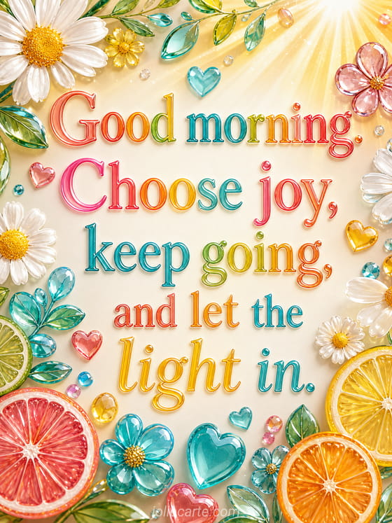 good morning images positive words english - Free image 🌟 - JolieCarte