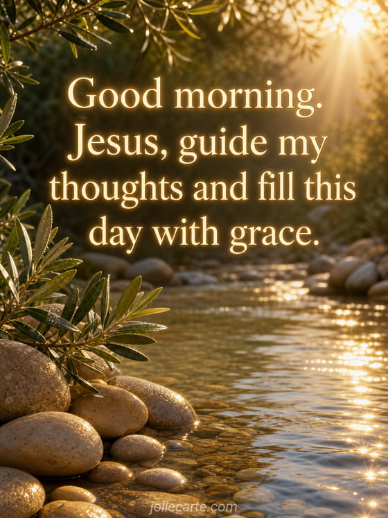 good morning jesus quotes - Free image ️ - JolieCarte