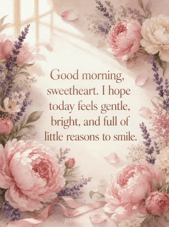 long good morning message for her - Free card 💗 - JolieCarte