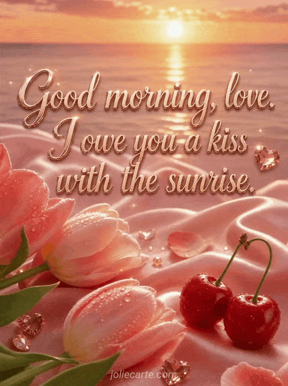 good morning kiss love - Free card 💋 - JolieCarte