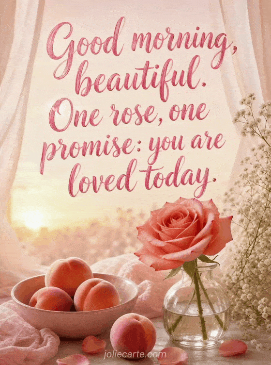 good morning rose for girlfriend - Free card 🌹 - JolieCarte