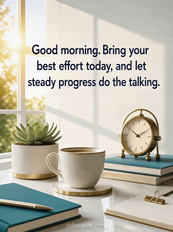 good morning quotes for work - Free card 💼 - JolieCarte