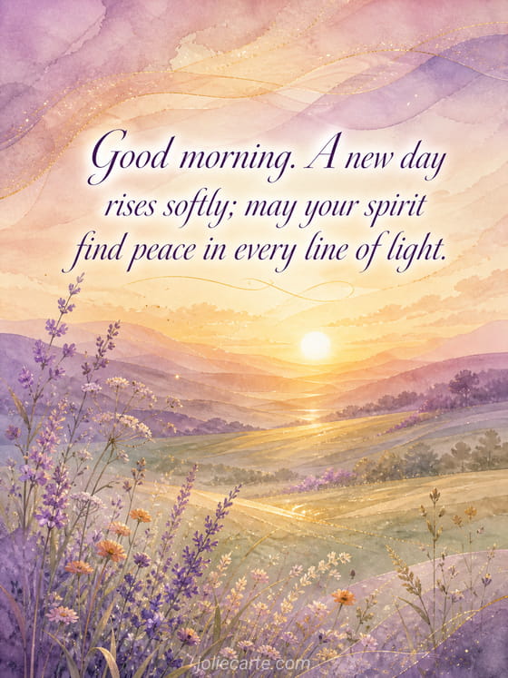 good morning verses - Free card - JolieCarte