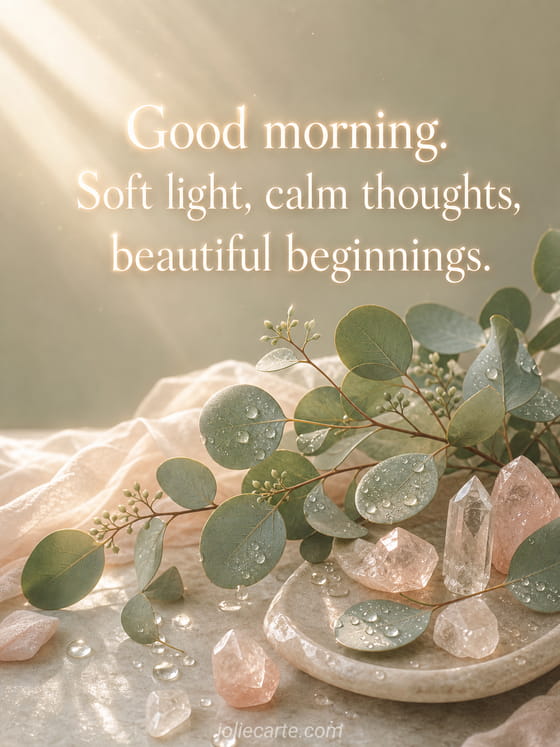 good morning aesthetic - Free card 🤍 - JolieCarte