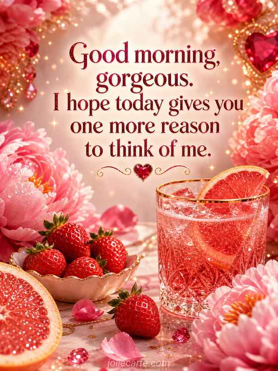 Good morning flirty messages for her - Free card 😉 - JolieCarte