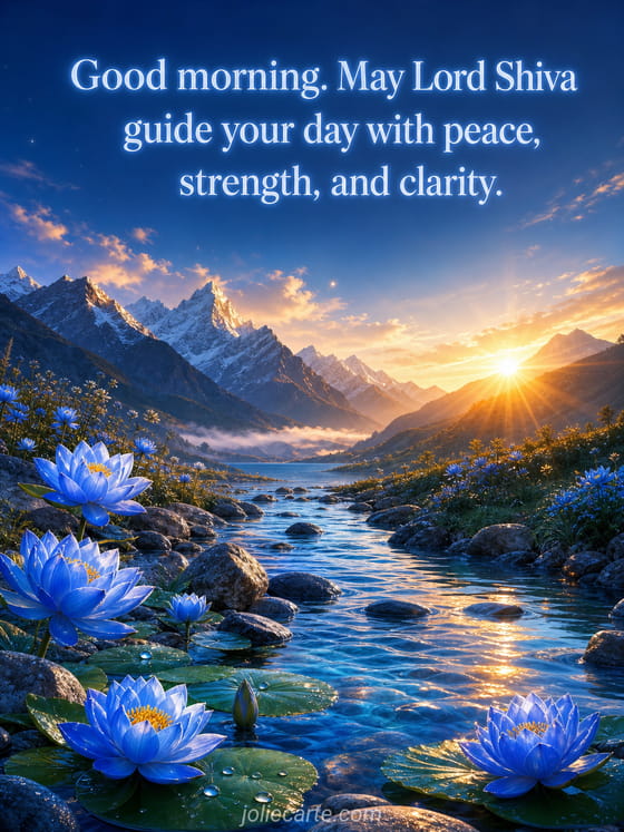 Good morning lord shiva - Free card 🕉️ - JolieCarte