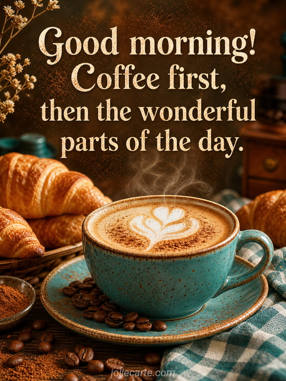 good morning images coffee - Free card ☕ - JolieCarte
