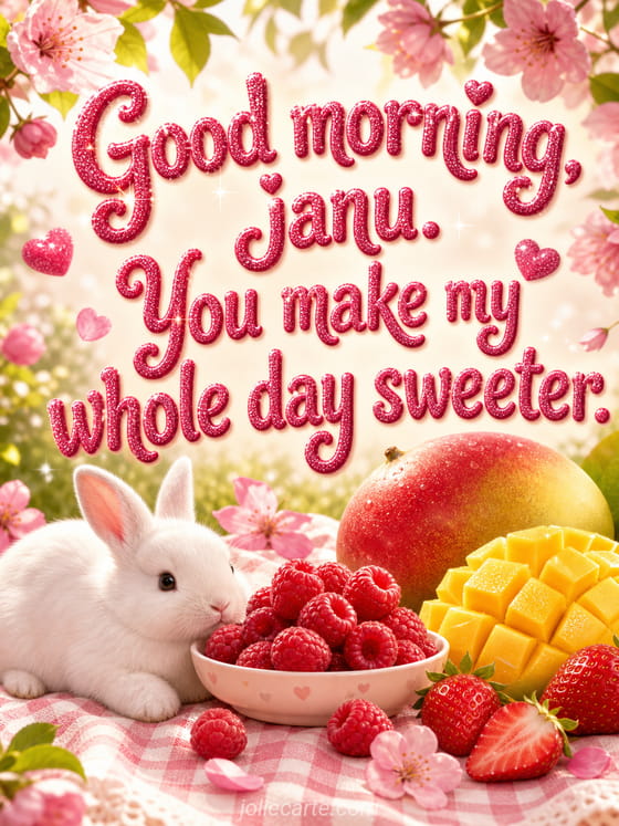 good morning janu - Free card 💕 - JolieCarte